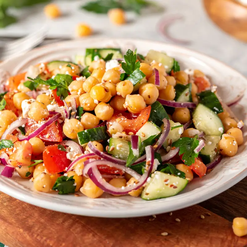 Ensaladas de garbanzos: 12 recetas saludables, saciantes y llenas de sabor